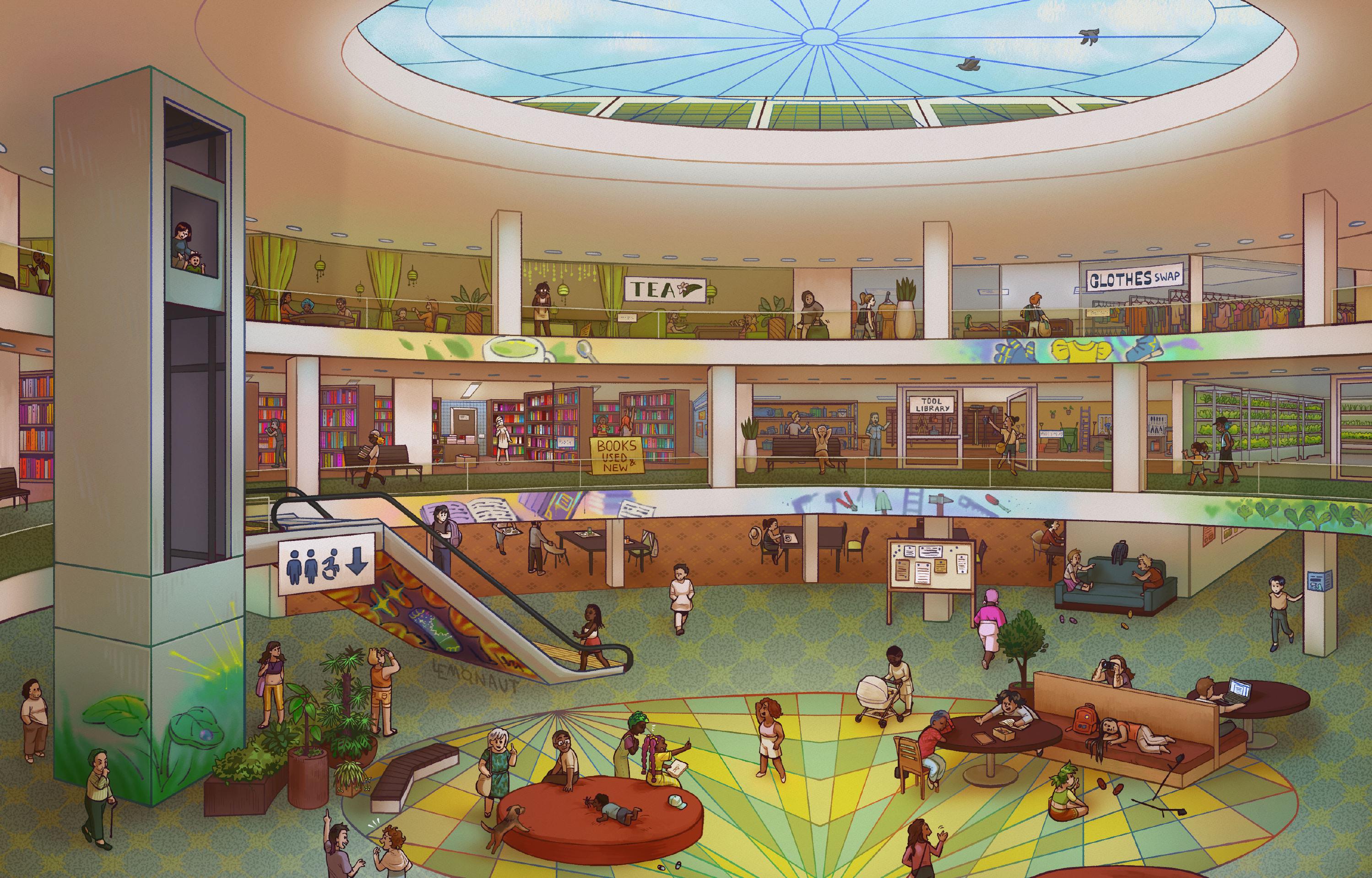 A Repurposed Mall · Story Seed Library